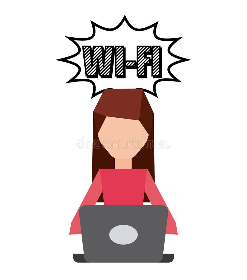 Avatar Person User Computer Stock Vector - Illustration of laptop ...