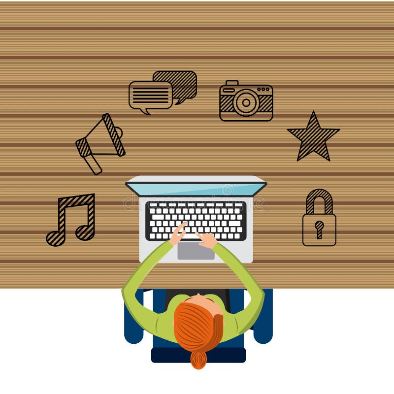 Avatar Person User Computer Stock Vector - Illustration of business ...