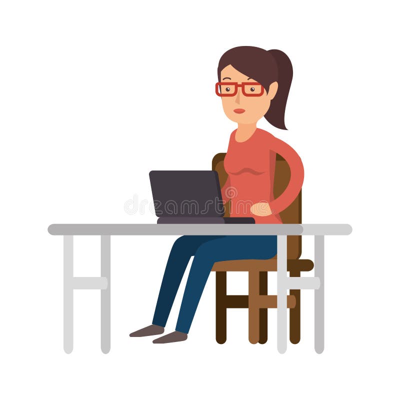 Avatar person working icon stock vector. Illustration of avatar - 80860759