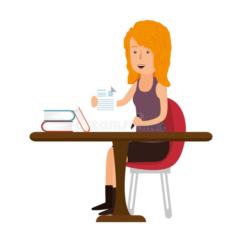 Avatar Persoons Werkend Pictogram Vector Illustratie - Illustration of ...