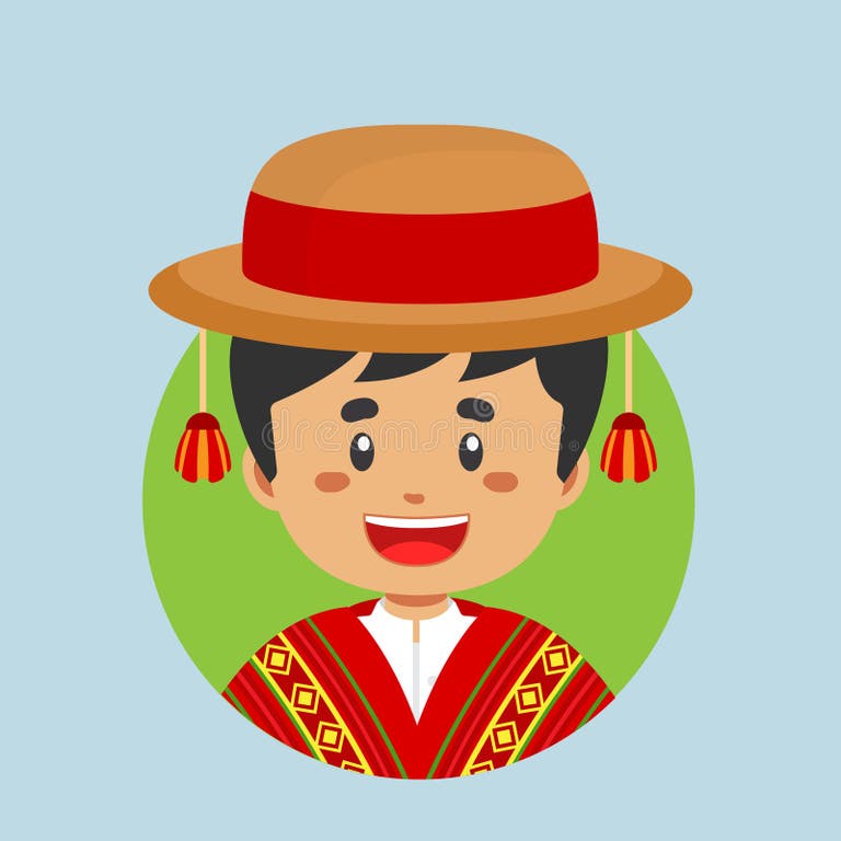 Avatar of a Peru Character stock vector. Illustration of isolated ...