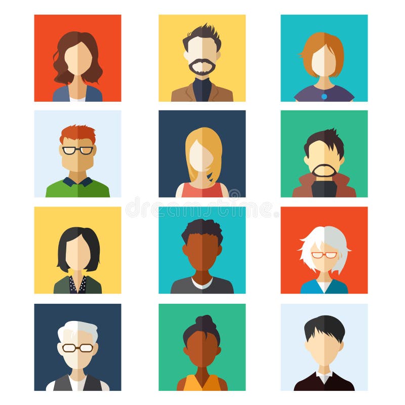 Avatar Pictogram vector illustratie. Illustration of tekening - 56566056