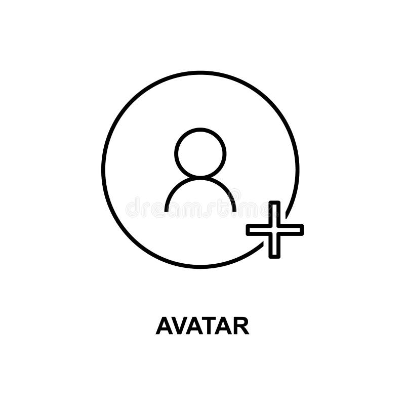 Avatar Plus Icon. Element of Technologies Icon with Name for Mobile ...