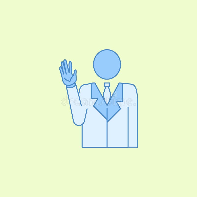 Avatar of the President Field Outline Icon. Element of Elections Icon ...