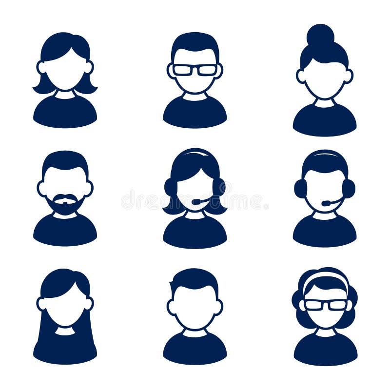 People Icon Vector Male and Female Person Profile Avatar Stock Vector ...