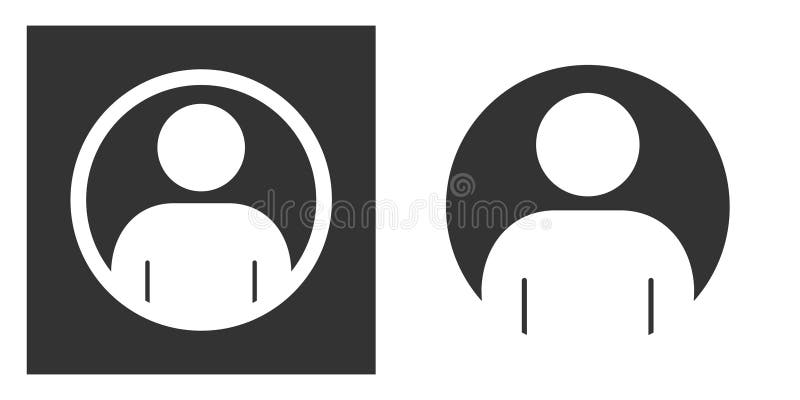 Avatar Profile Icon Set, Social Media User Circle Shape Symbol Stock ...