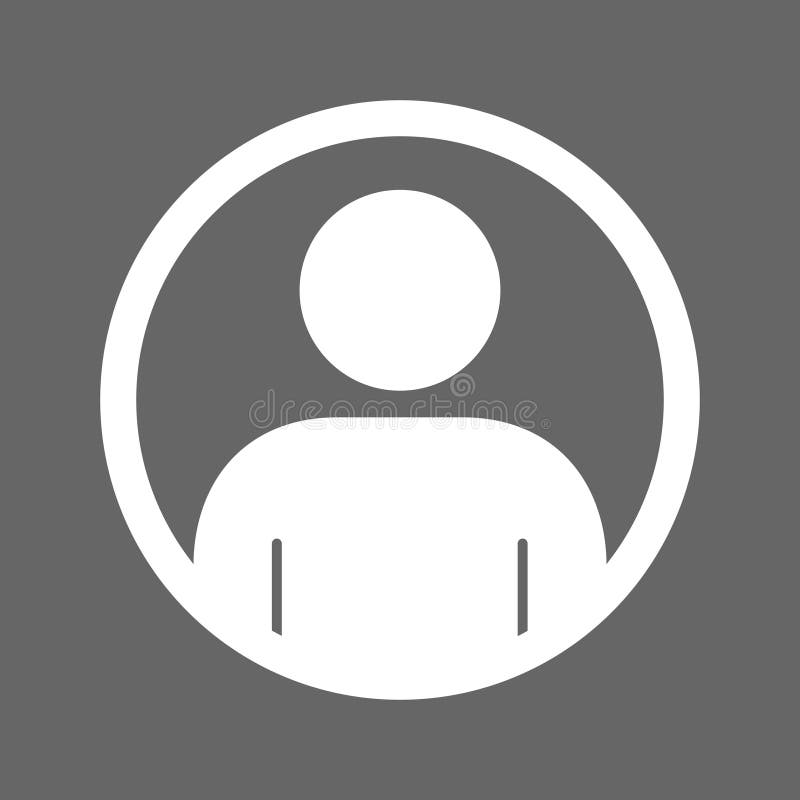 Avatar Profile Icon, Social Media User Circle Shape Symbol Stock Vector ...