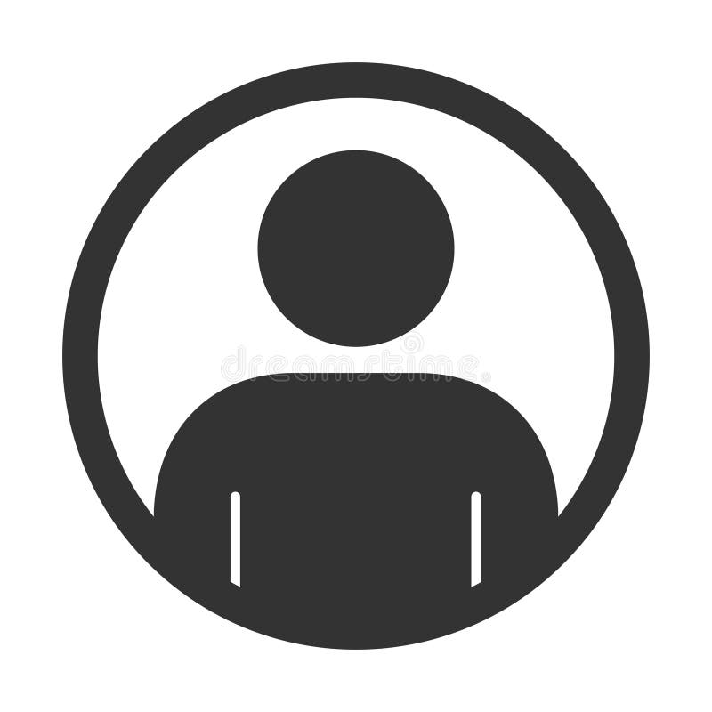 Avatar Profile Icon, Social Media User Circle Shape Symbol Stock Vector ...
