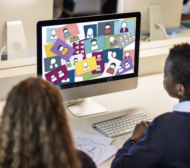 Avatar Profile User Interface Social Media Networking Connection Stock ...