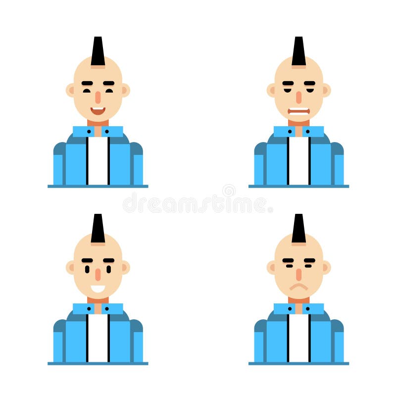 Avatar Punk Character Stock Illustrations – 718 Avatar Punk Character ...