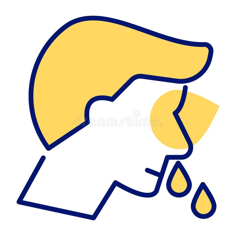 Avatar with Runny Nose Denotin Mucus Icon, Editable Vector Stock Vector ...