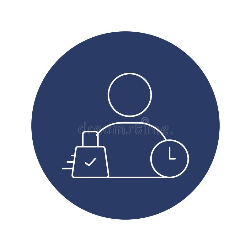 Avatar Security Lock Icon Vector Stock Vector - Illustration of ...