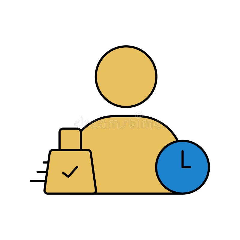 Avatar Security Lock Icon Vector Stock Vector - Illustration of human ...