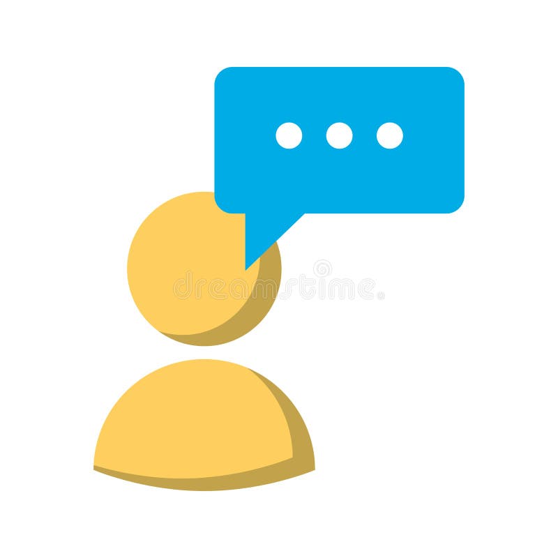 Avatar Speech Bubble Message Media Stock Vector - Illustration of ...