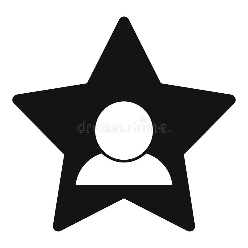 Avatar Star Celebrity Icon, Simple Style Stock Vector - Illustration of ...