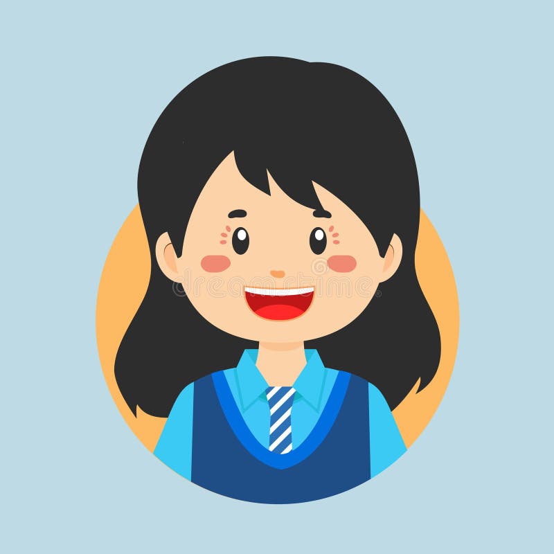 Avatar of a Student Character Stock Vector - Illustration of head ...