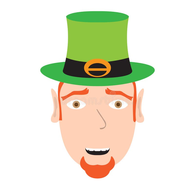 Avatar of a Surprised Irish Elf Stock Vector - Illustration of ireland ...