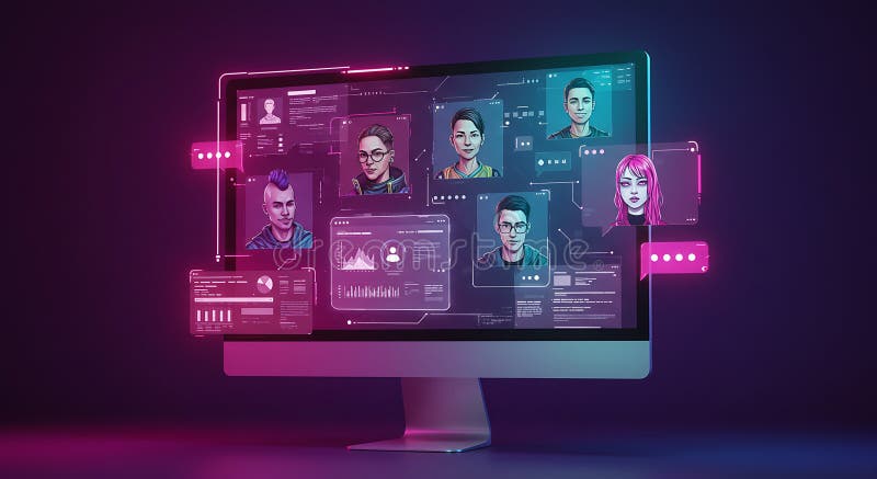 Avatars Communicates Stock Illustrations – 9 Avatars Communicates Stock ...