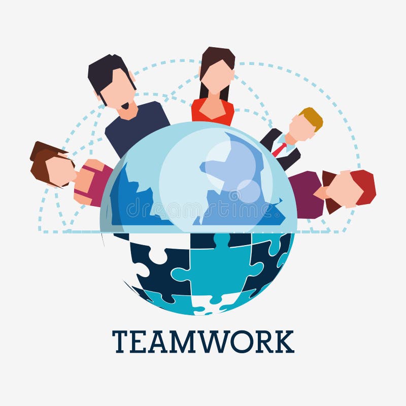 Avatar Teamwork Support Design Stock Vector - Illustration of resources ...