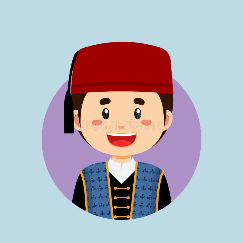 Avatar of a Turkish Character Stock Vector - Illustration of oriental ...