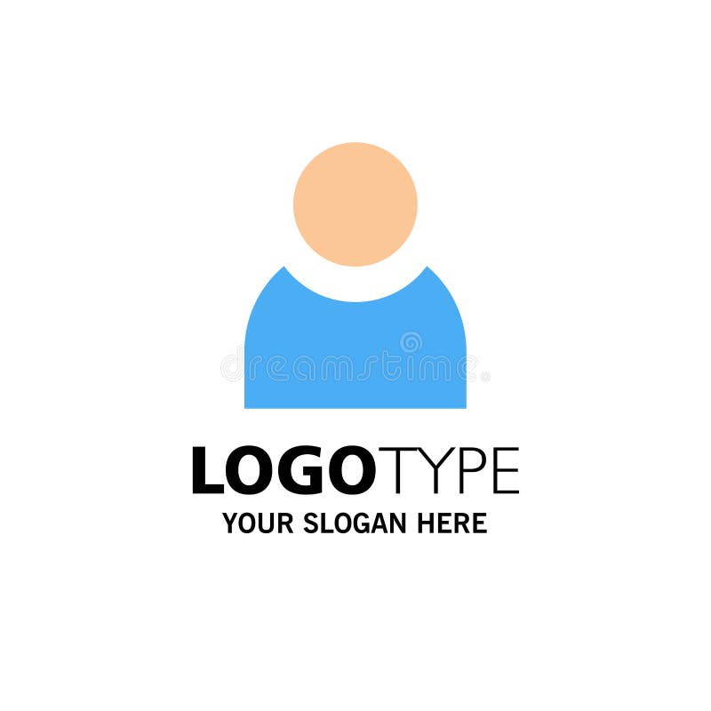 Avatar, User, Basic Business Logo Template. Flat Color Stock Vector ...