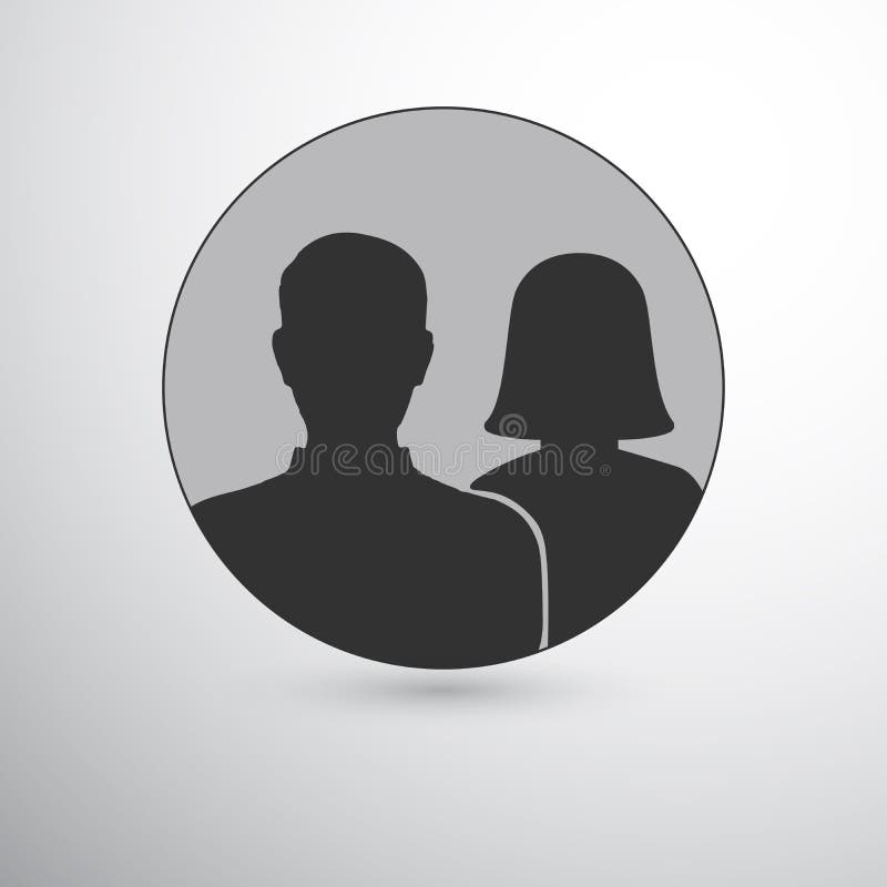 Avatar Users Contact Simple Icon Stock Illustration - Illustration of ...