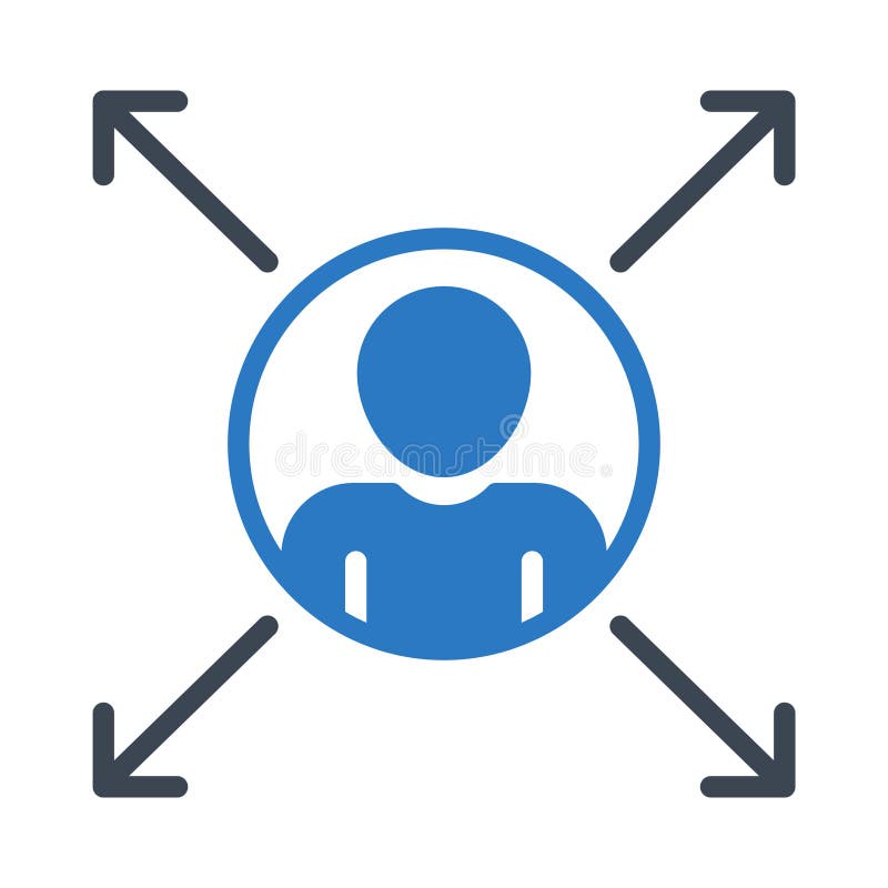 Avatar Glyph Color Flat Vector Icon Stock Vector - Illustration of ...