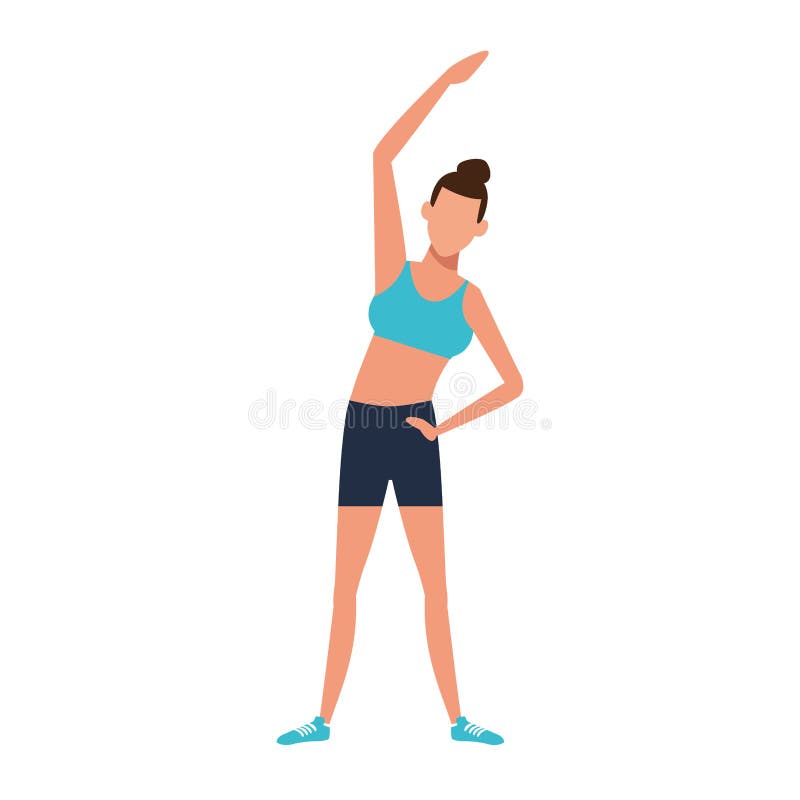 Person Stretching Pictogram Icon Stock Illustration - Illustration of ...