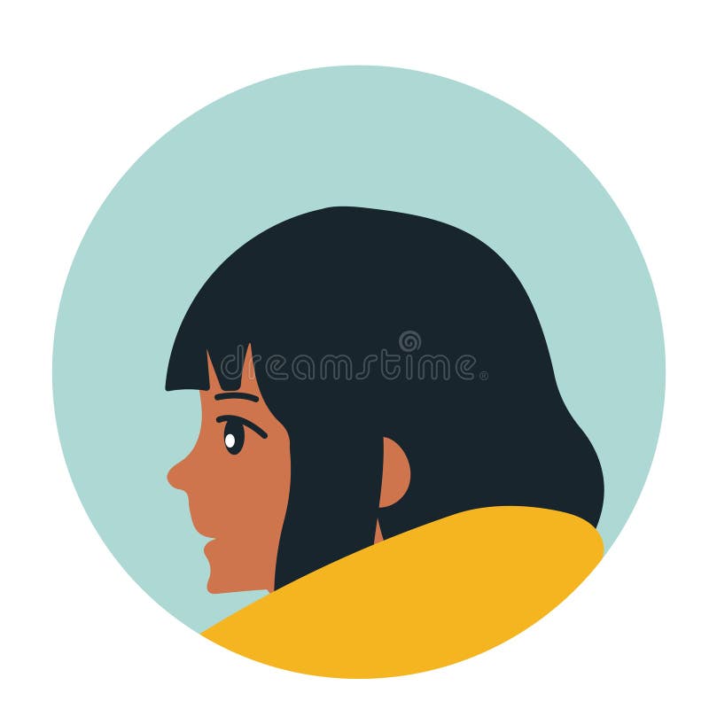 Avatar Woman. User Portrait Color Profile Stock Illustration ...