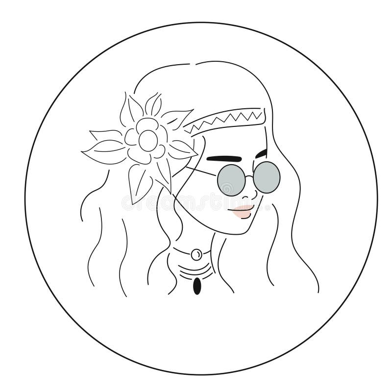 Avatar Woman. User Portrait. Profile Icon Outline Stock Illustration ...