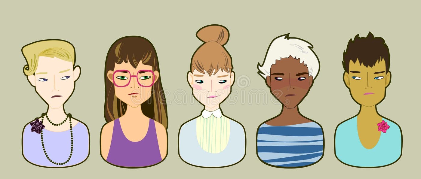 Colored Avatars Stock Illustrations – 680 Colored Avatars Stock ...