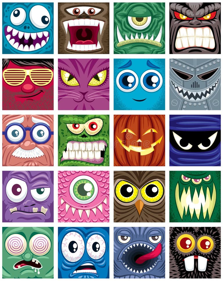 Monster Avatars Stock Illustrations – 243 Monster Avatars Stock ...
