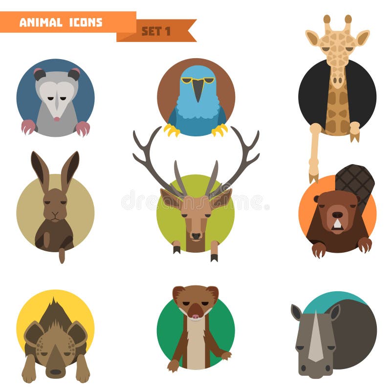 Avatars Animaux Illustration De Vecteur Illustration Stock ... Avatars Animaux Illustration De Vecteur Illustration Stock ...