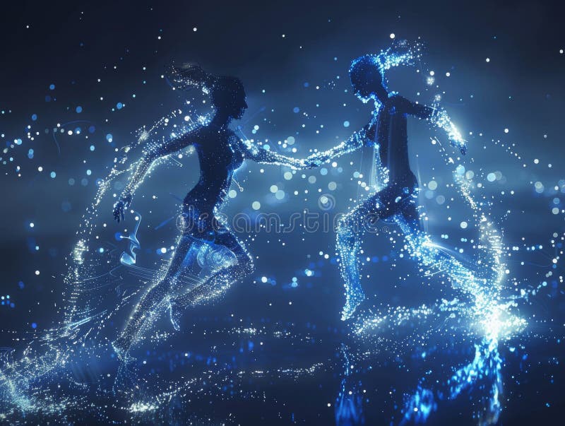 Avatars Dancing in Zero Gravity Encircled by Digital Particle in a ...