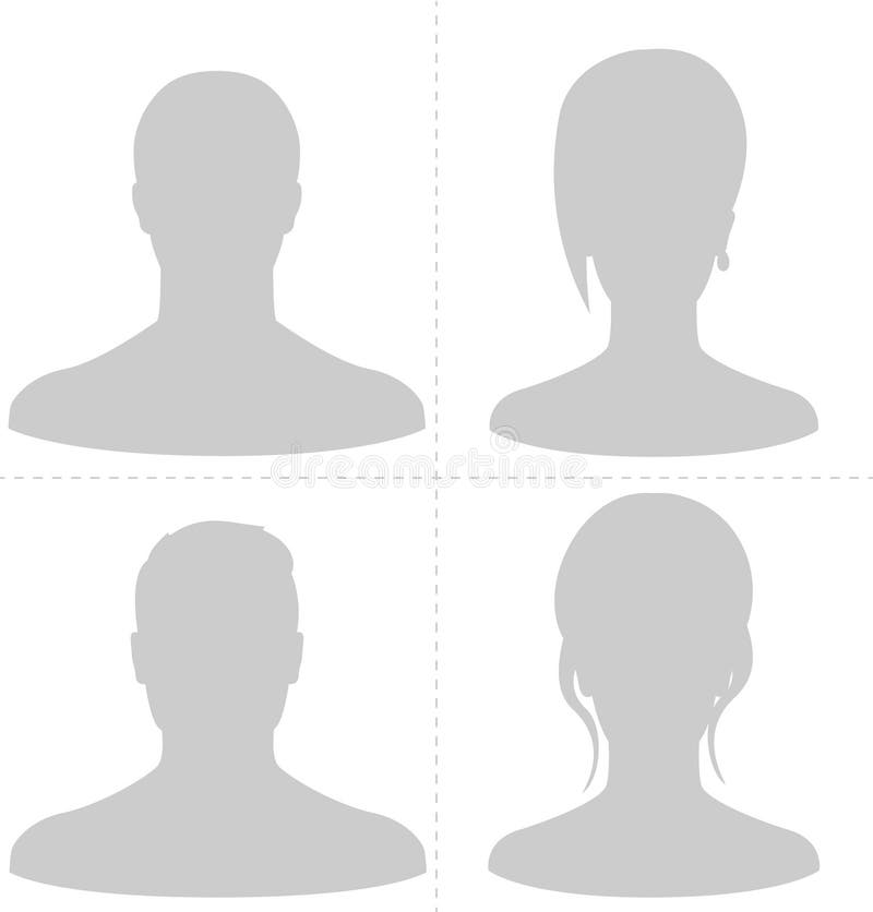 Avatars set grey 3 stock vector. Illustration of avatars - 53232424