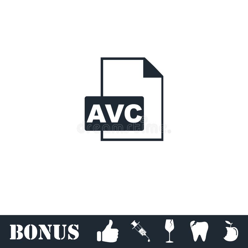 AVC icon flat stock vector. Illustration of presentation - 151757416