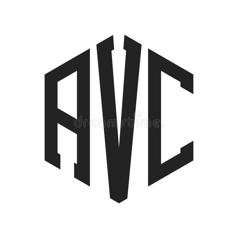 AVC Logo Design. Initial Letter AVC Monogram Logo Using Hexagon Shape ...