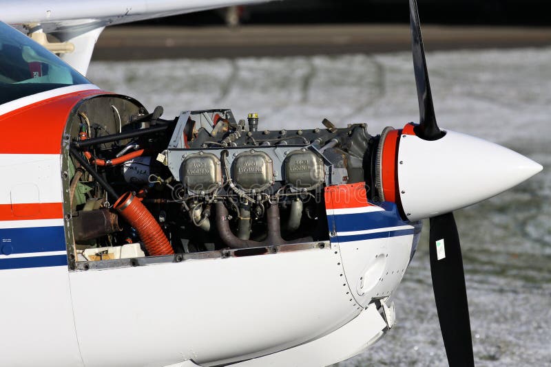 Avco Lycoming engine editorial stock image. Image of aeroplane - 380477194