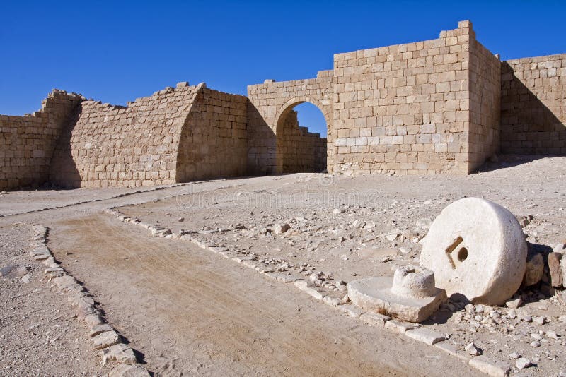 Ruins of Town of Avdat in Israel. Stock Photo - Image of architectural ...