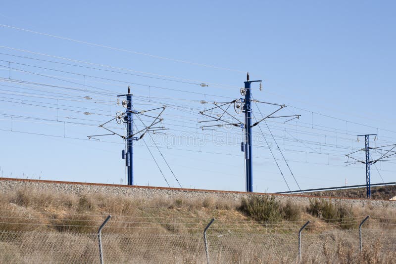 AVE train catenary stock image. Image of spain, passengers - 22780173