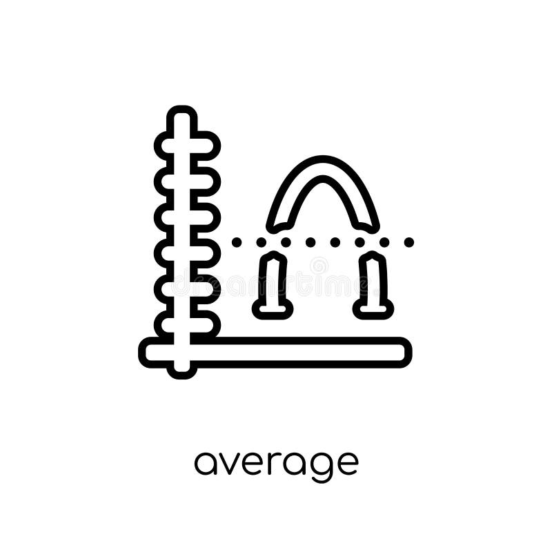 Average (arithmetic Mean) Icon. Trendy Average (arithmetic Mean) Logo ...