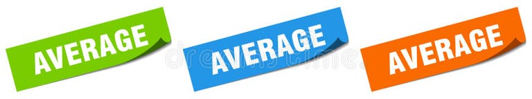 Average Banner. Average Speech Bubble Label Set. Stock Vector ...