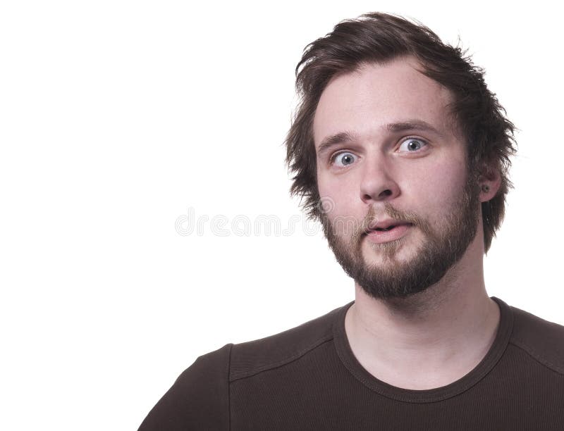 Average Joe surprised. stock photo. Image of funny, concept - 13423850