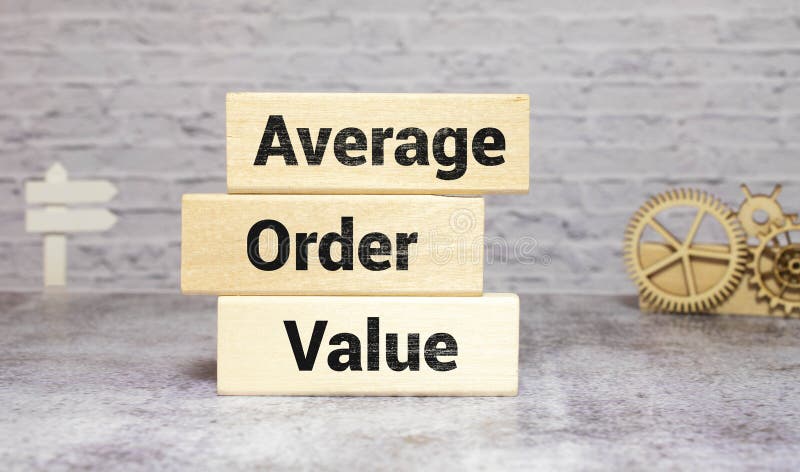 AVERAGE ORDER VALUE. Black Marker on Torn Cardboard Background Stock ...