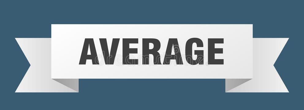 Average ribbon. stock vector. Illustration of paper - 153612809