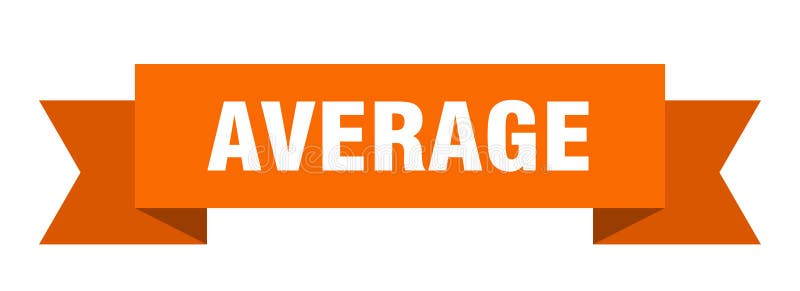 Average ribbon. stock vector. Illustration of flat, insignia - 153941963