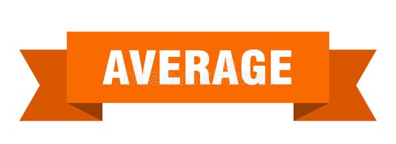 Average ribbon. stock vector. Illustration of flat, insignia - 153941963