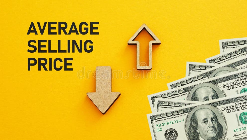 Average Selling Price ASP is Shown Using the Text Stock Photo - Image ...