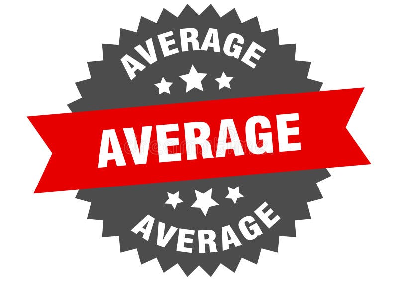 Average stock vector. Illustration of sticker, seal - 160546189