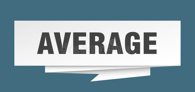 Average stock vector. Illustration of average, sticker - 124335195